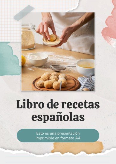 Spanish Food Cookbook | Google Slides & PowerPoint