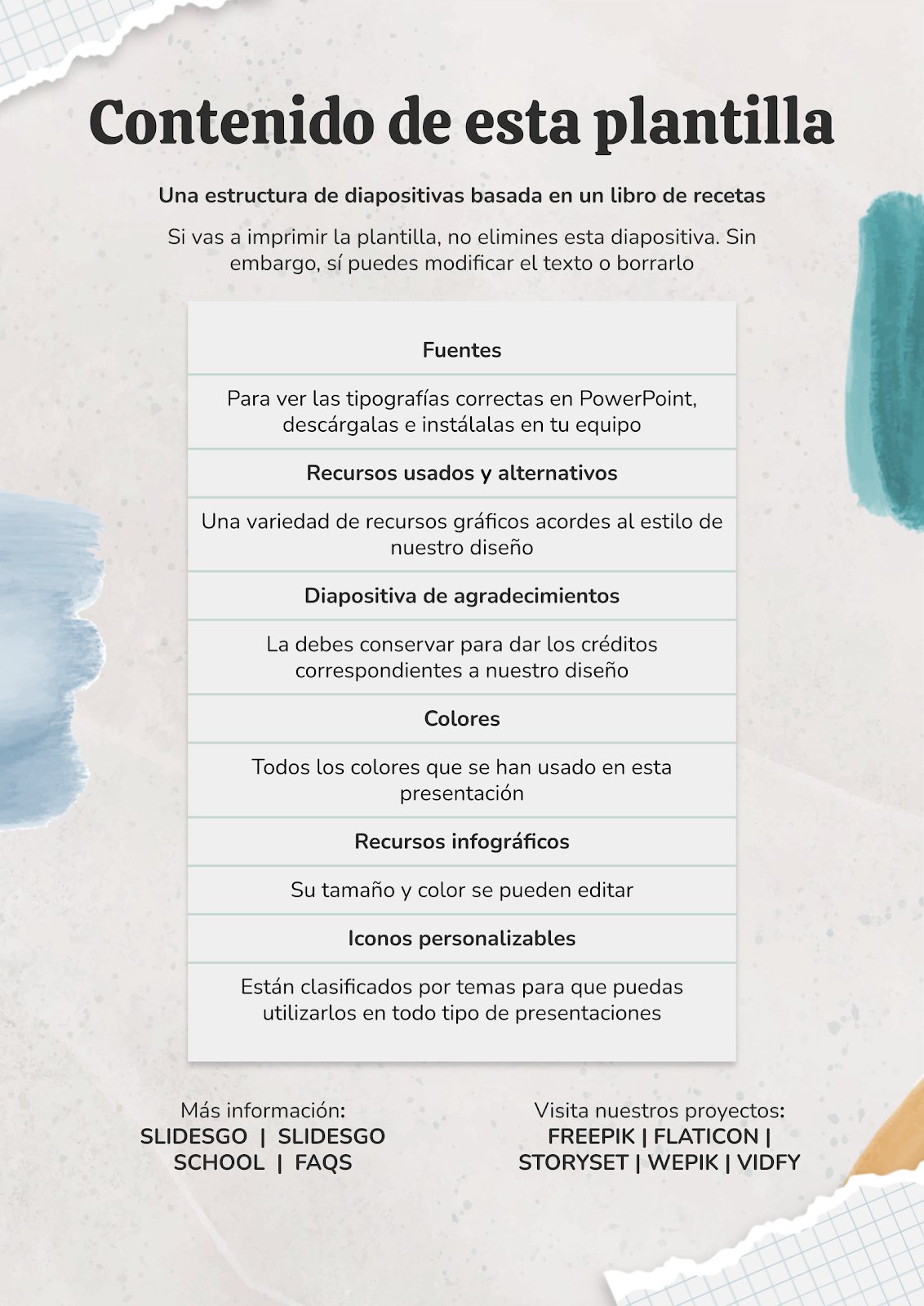 Spanish Food Cookbook | Google Slides & PowerPoint