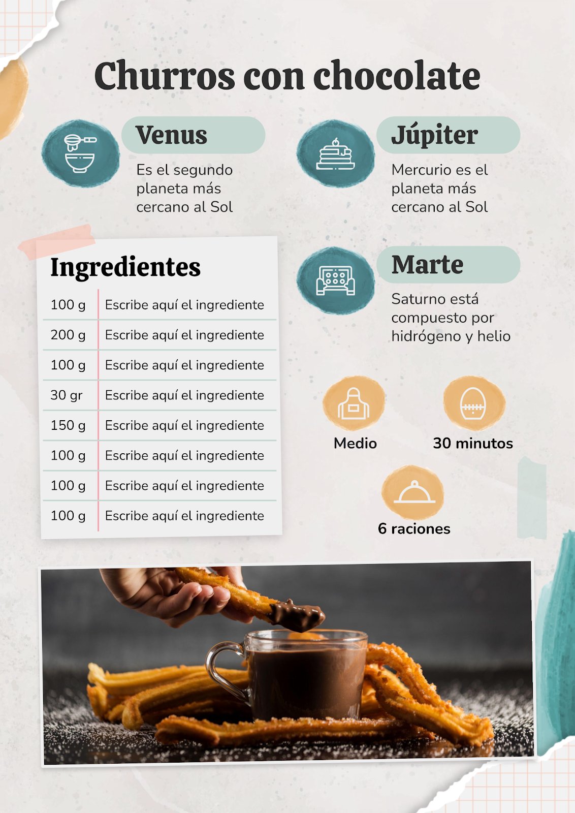 Spanish Food Cookbook | Google Slides & PowerPoint