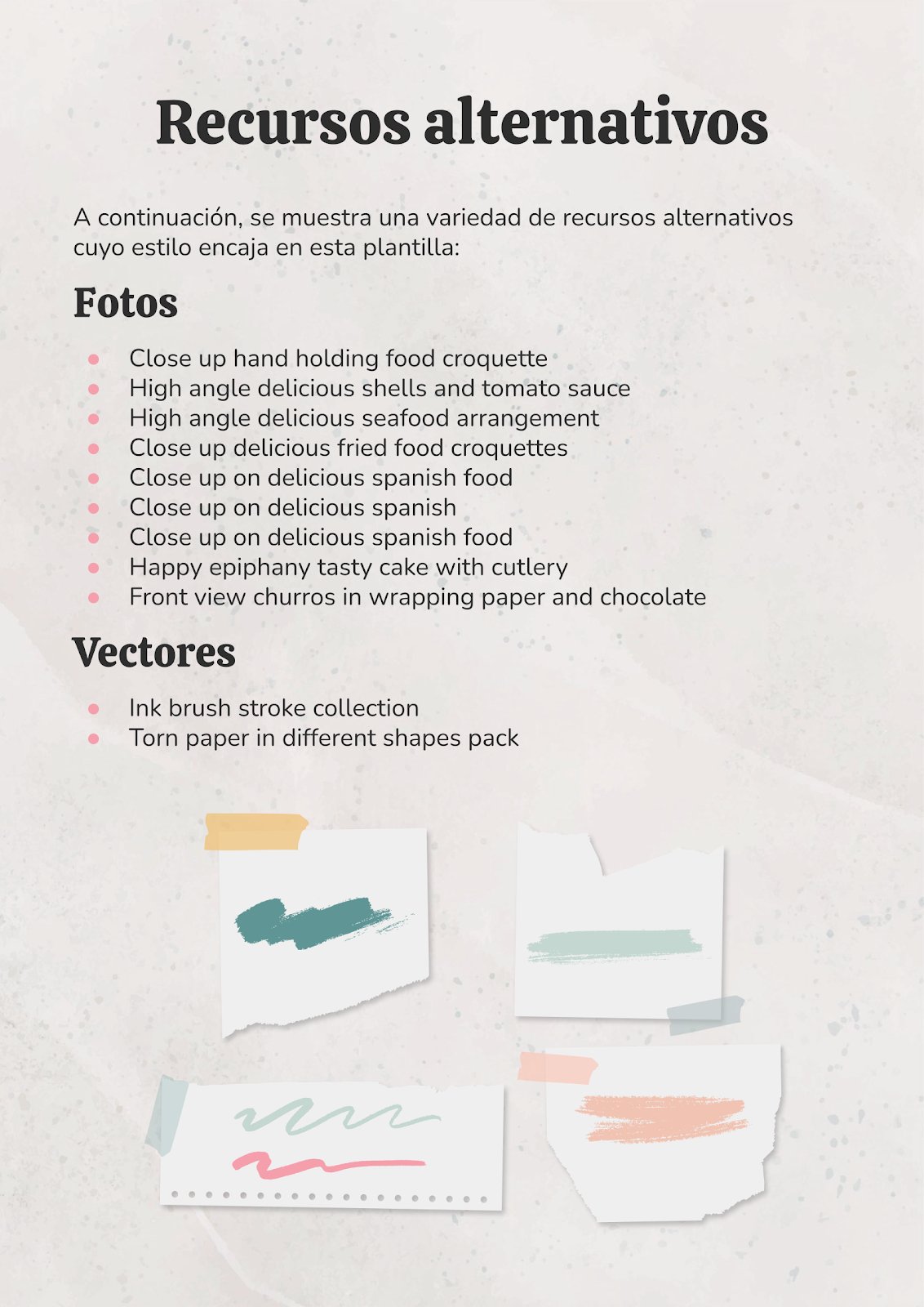 Spanish Food Cookbook | Google Slides & PowerPoint