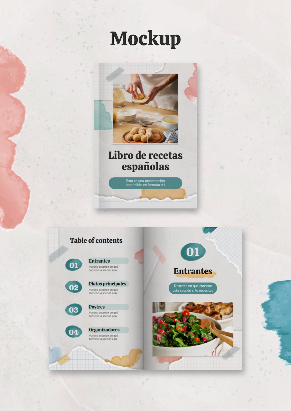 Spanish Food Cookbook | Google Slides & PowerPoint