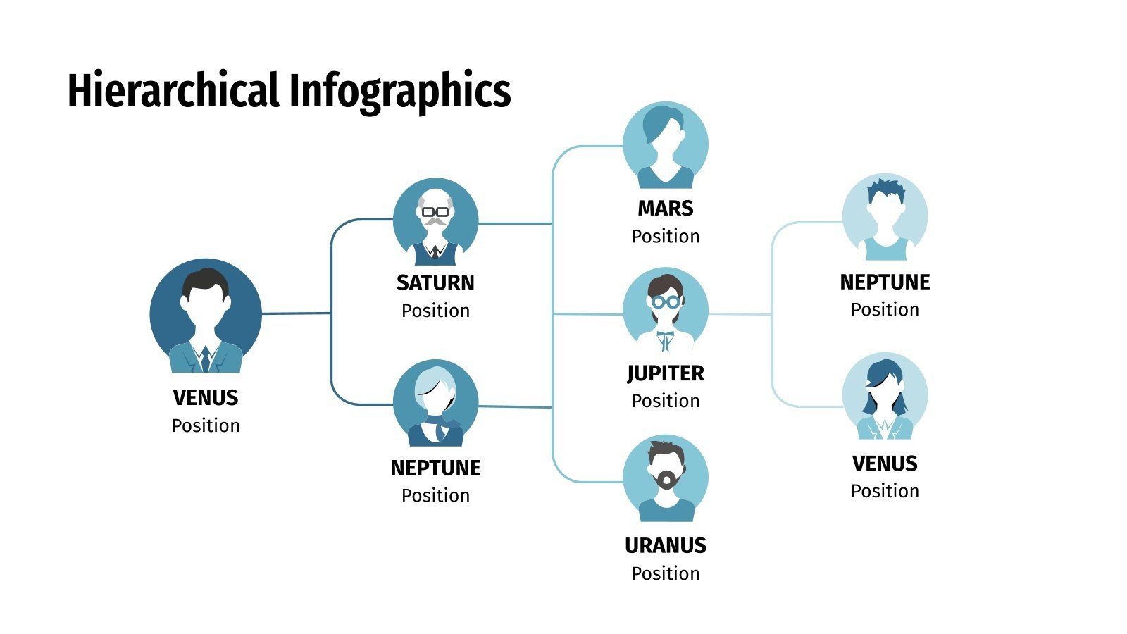 Hierarchical Infographics Google Slides and PowerPoint template