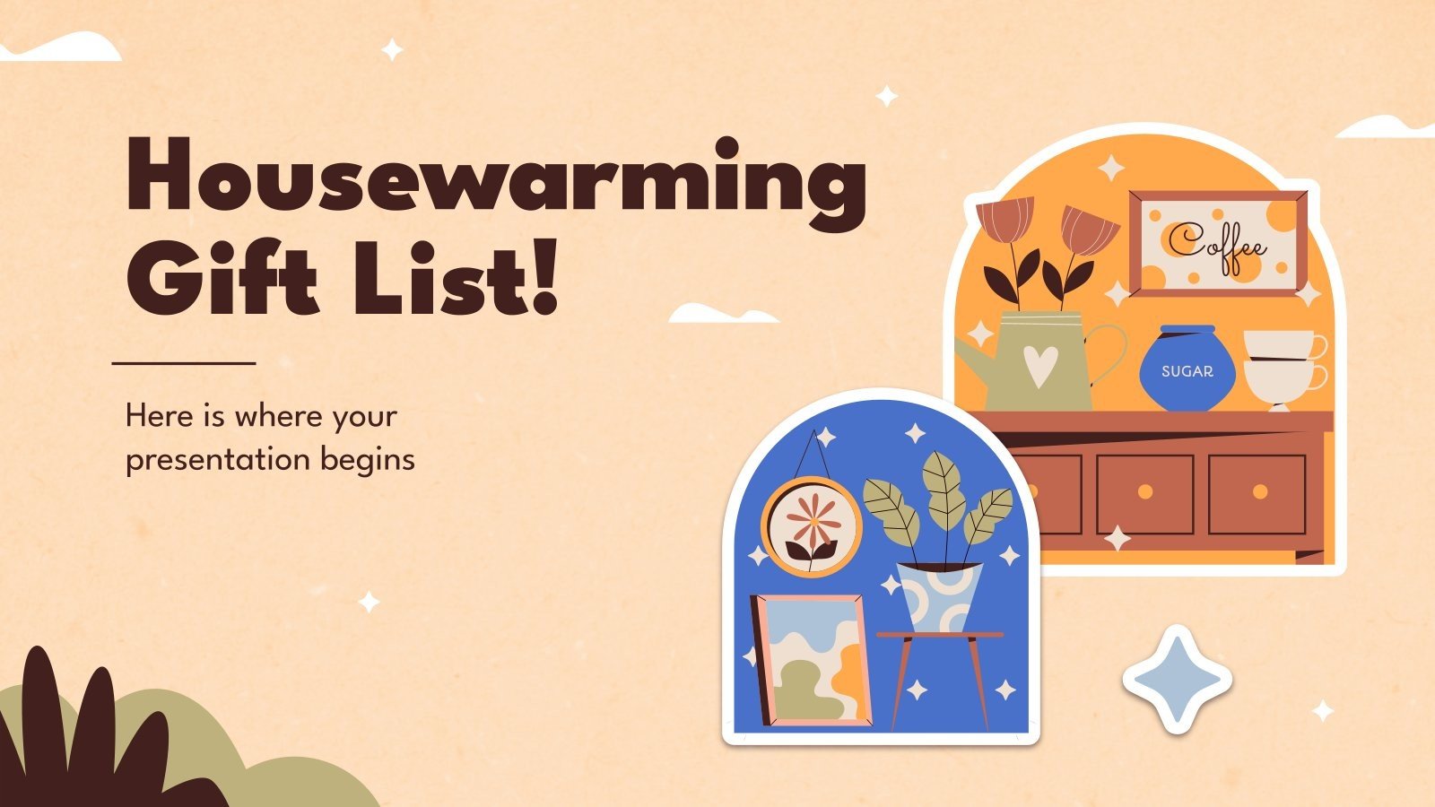 Housewarming Gift List! | Google Slides & PowerPoint template