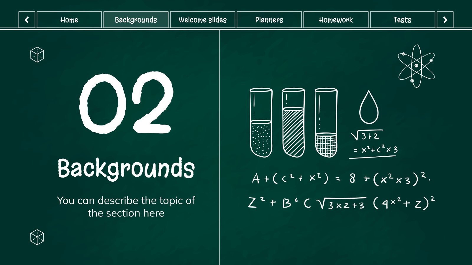Scientific Blackboard Teacher Education Pack | Google Slides