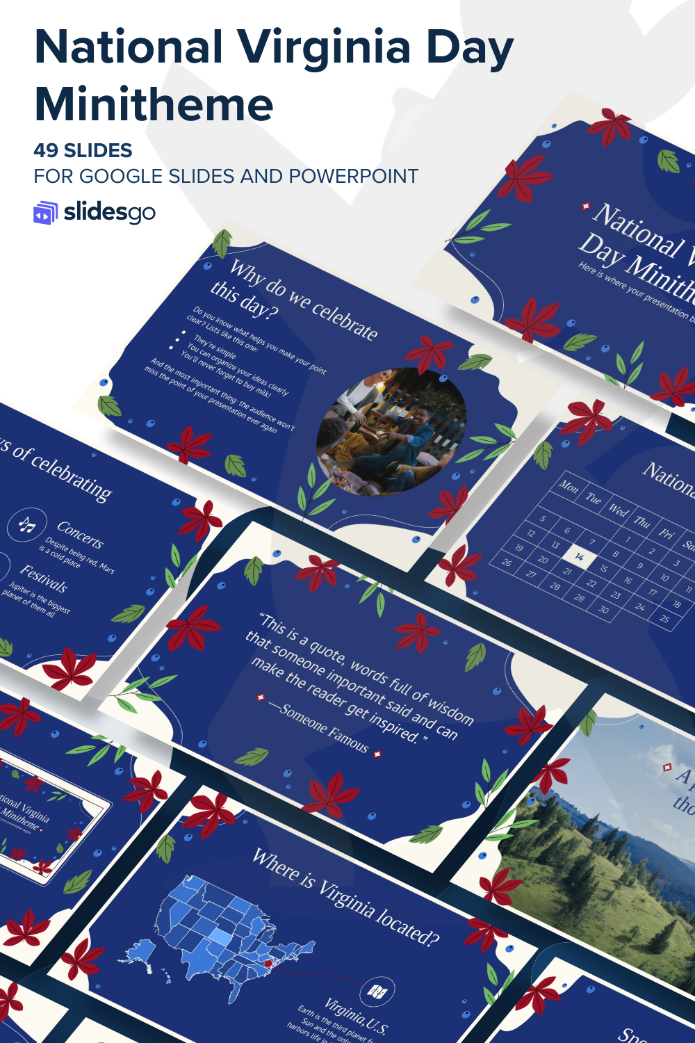 National Virginia Day Minitheme | Google Slides & PowerPoint