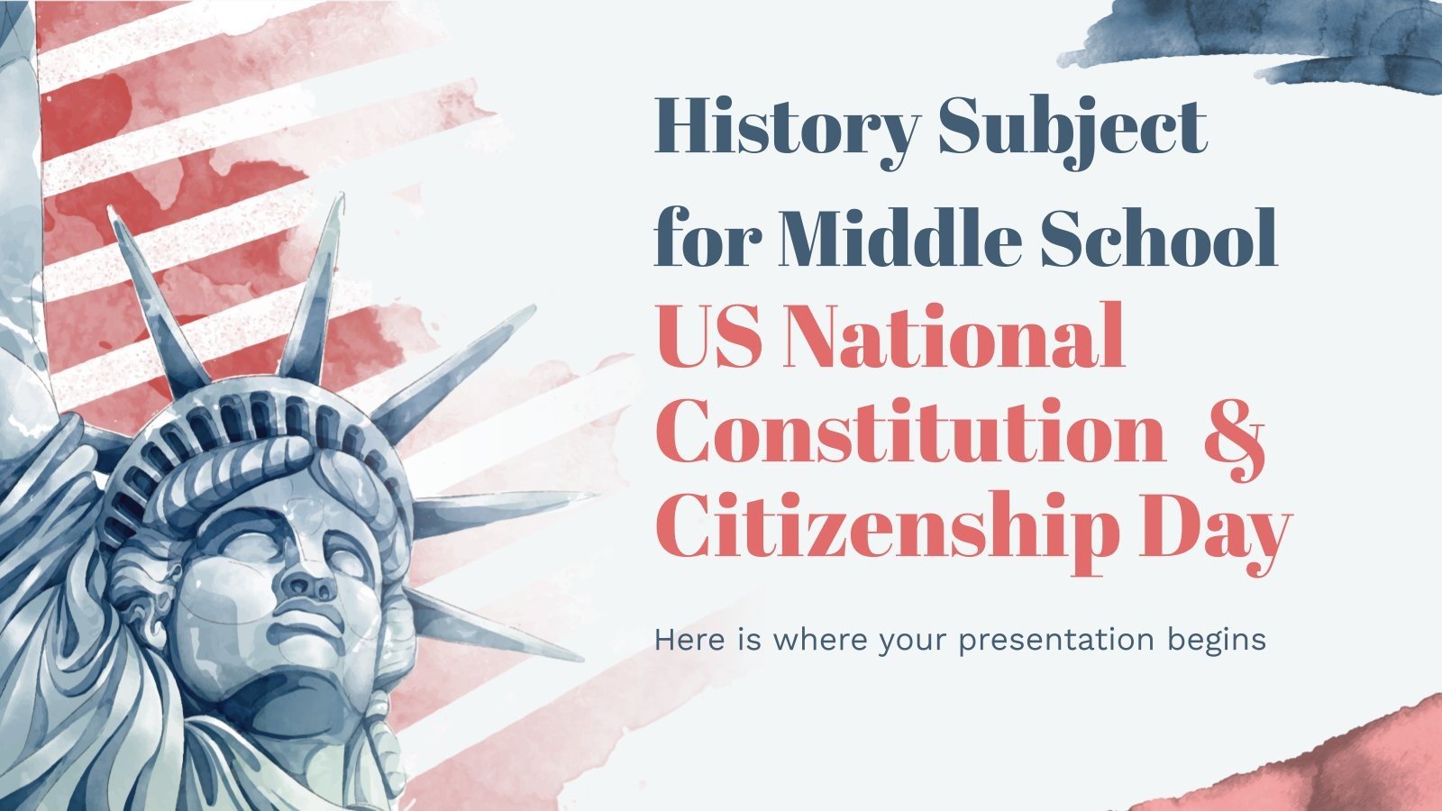 US National Constitution & Citizenship Day | Google Slides
