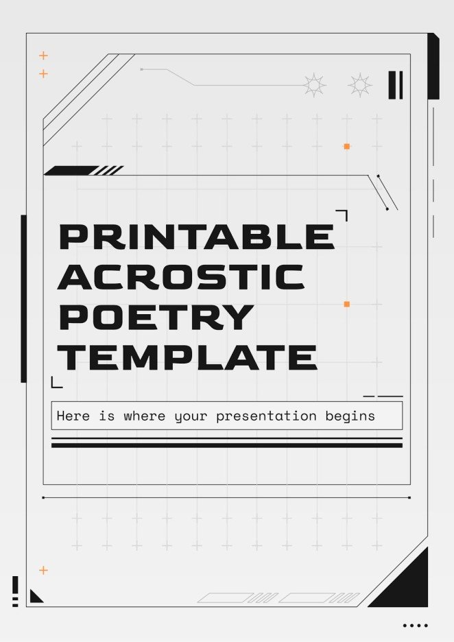 Printable Acrostic Poetry Slides | Google Slides & PowerPoint