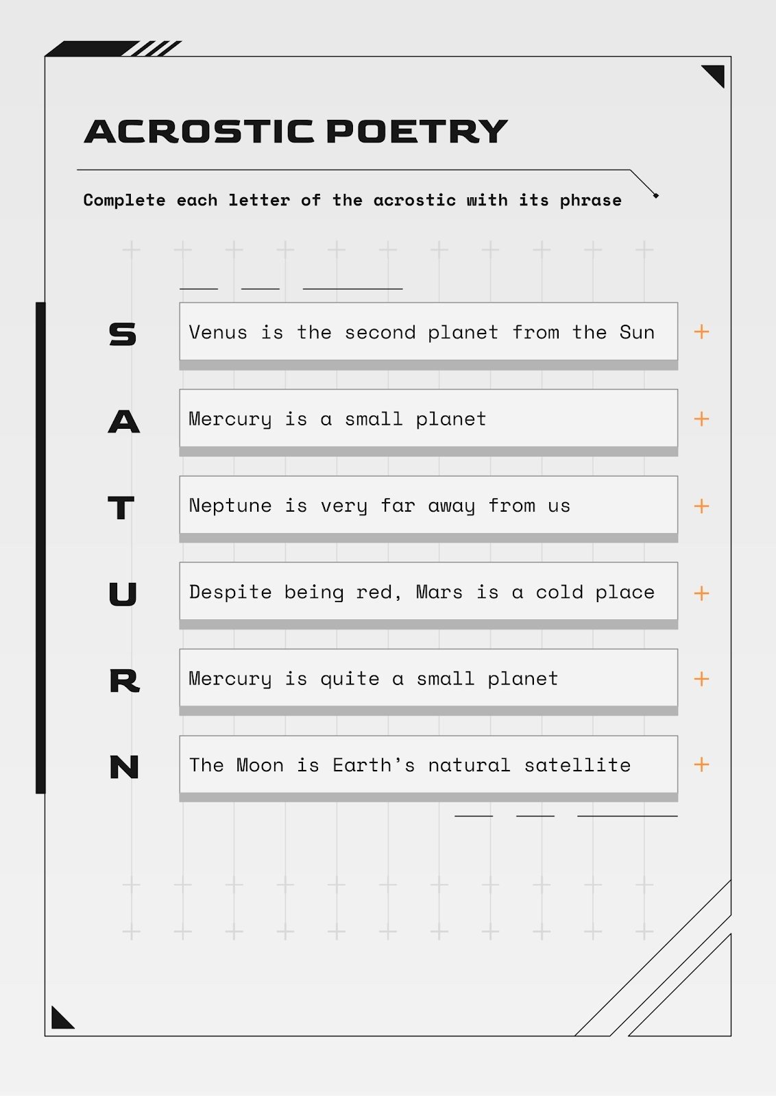 Printable Acrostic Poetry Slides | Google Slides & PowerPoint