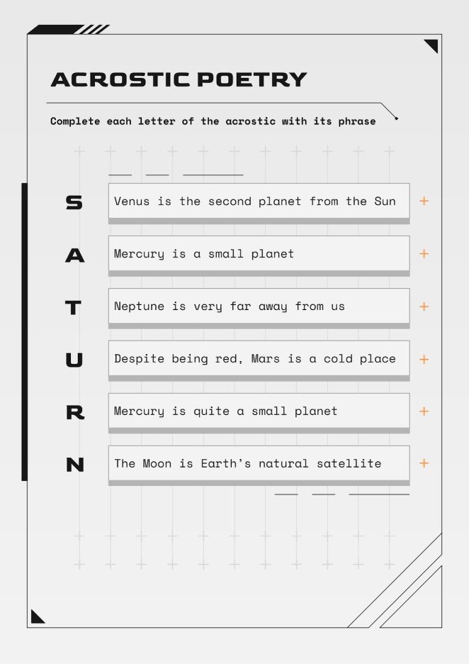 Printable Acrostic Poetry Slides | Google Slides & PowerPoint