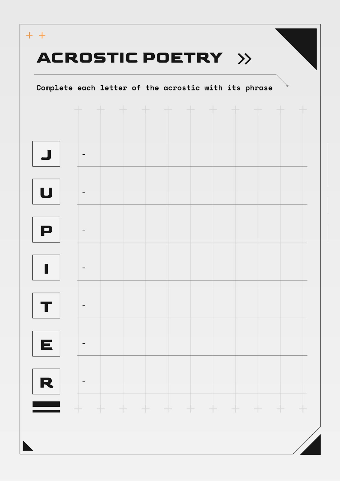 Printable Acrostic Poetry Slides | Google Slides & PowerPoint