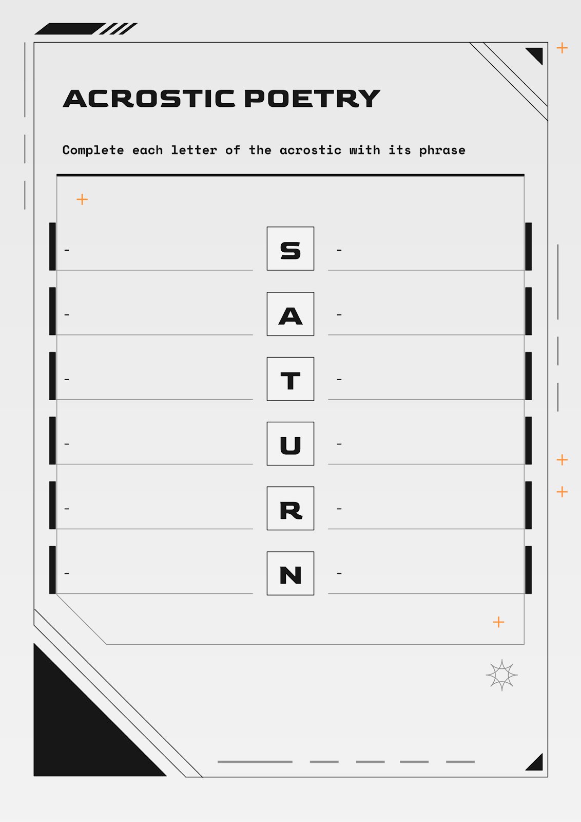 Printable Acrostic Poetry Slides | Google Slides & PowerPoint