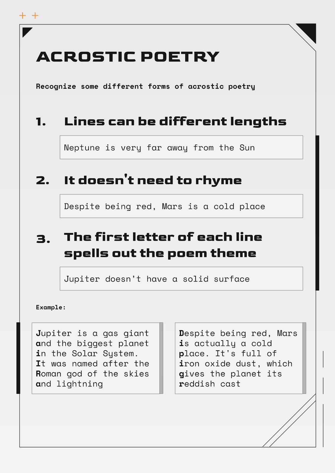 Printable Acrostic Poetry Slides | Google Slides & PowerPoint