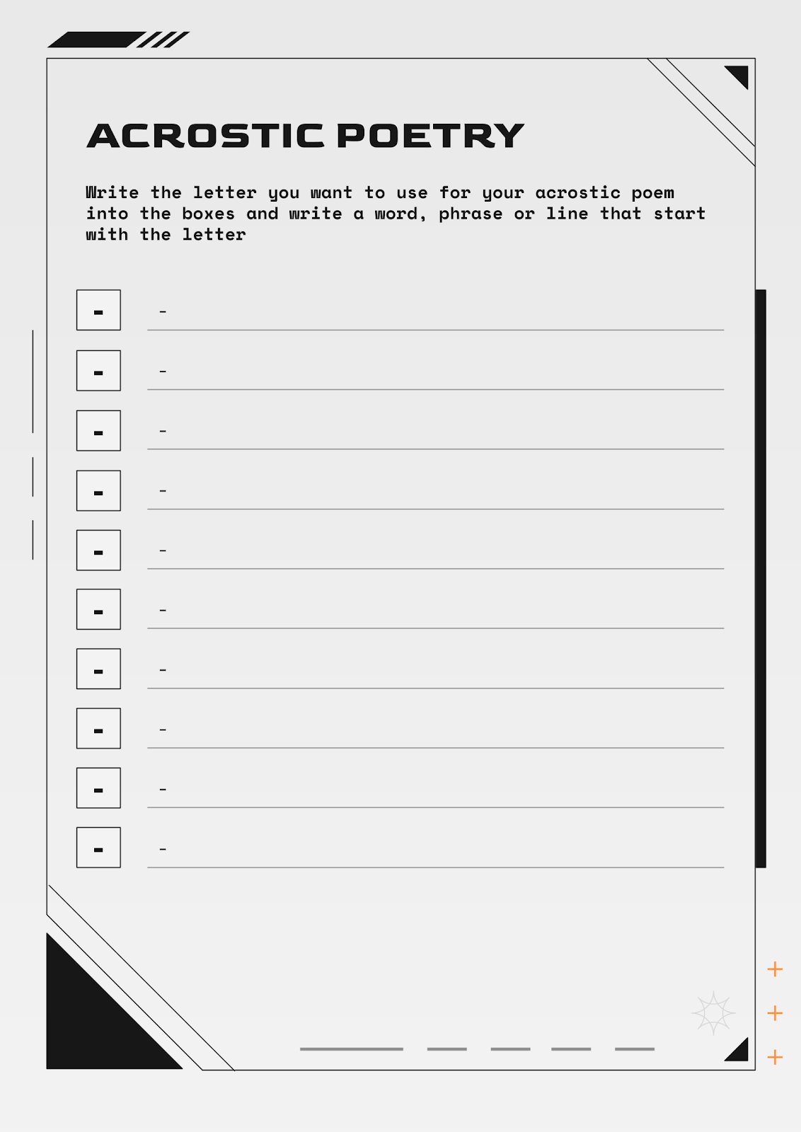 Printable Acrostic Poetry Slides | Google Slides & PowerPoint