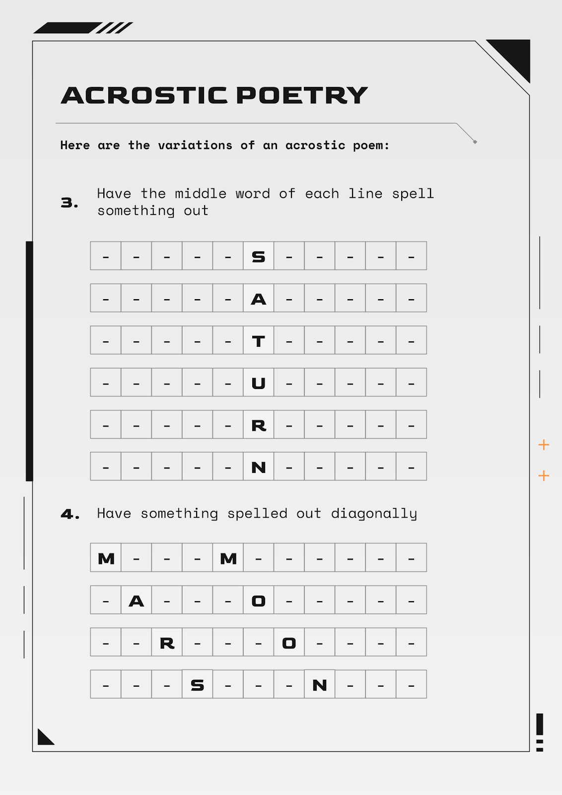 Printable Acrostic Poetry Slides | Google Slides & PowerPoint