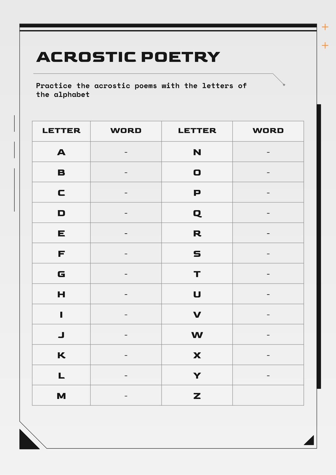 Printable Acrostic Poetry Slides | Google Slides & PowerPoint