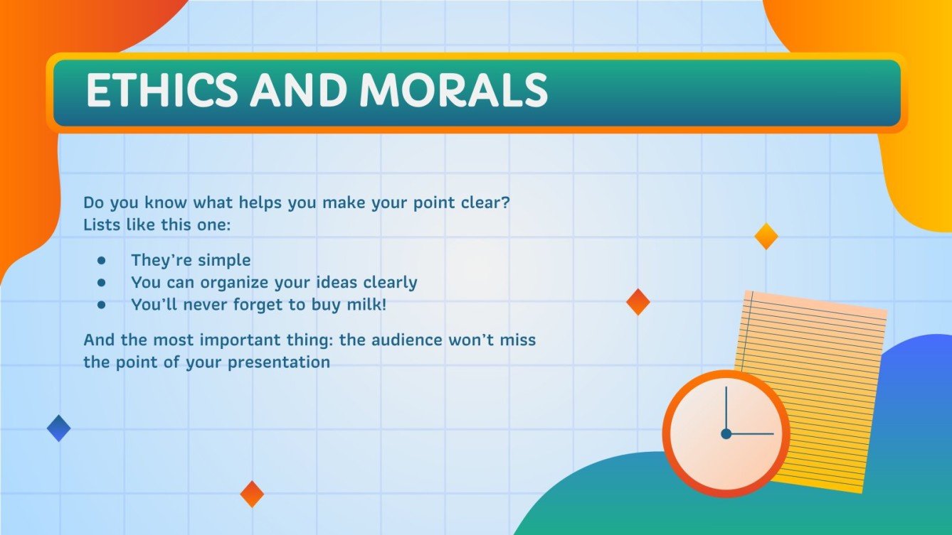 Ethics and Morals Lesson for Middle School | Google Slides