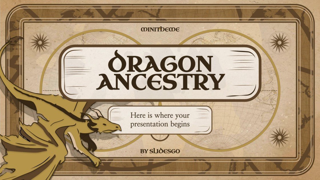 Free Google Slides and PPT Templates with Dragons