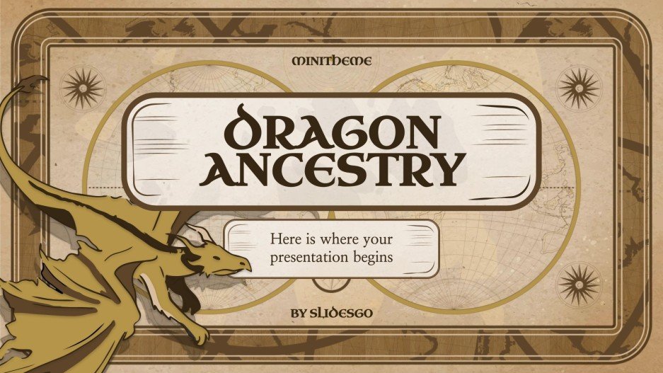 Free Google Slides and PPT Templates with Dragons