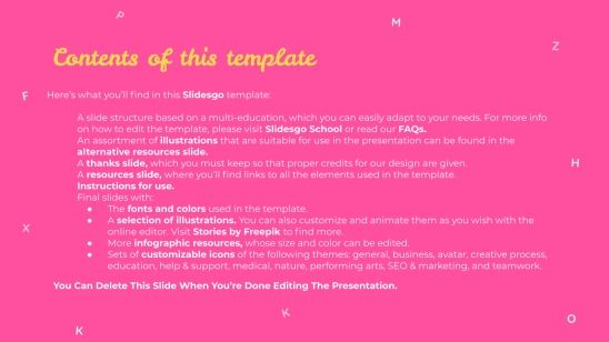 Letra de la semana | Plantilla de Google Slides & PPT