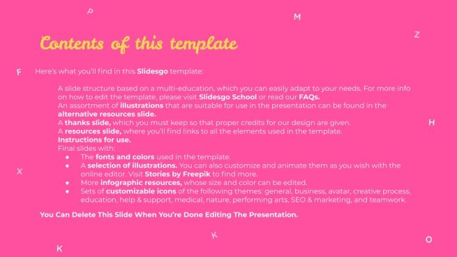 Letra de la semana | Plantilla de Google Slides & PPT