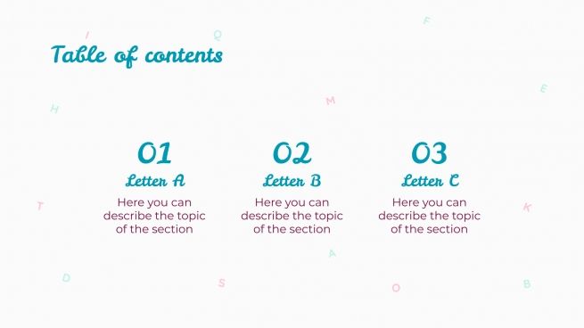 Letra de la semana | Plantilla de Google Slides & PPT