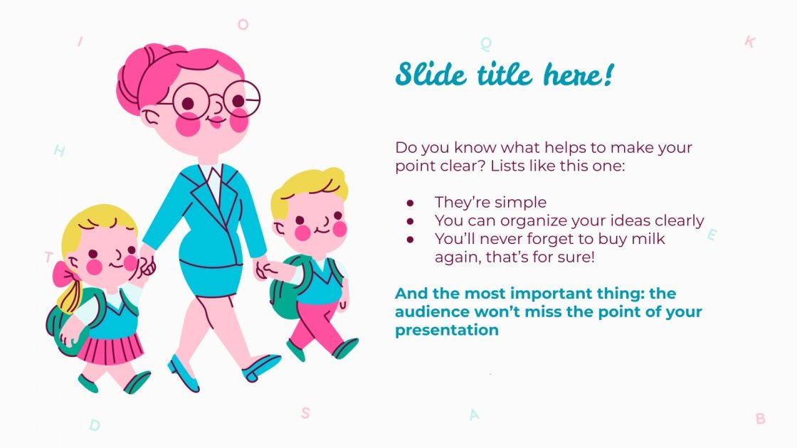 Letra de la semana | Plantilla de Google Slides & PPT