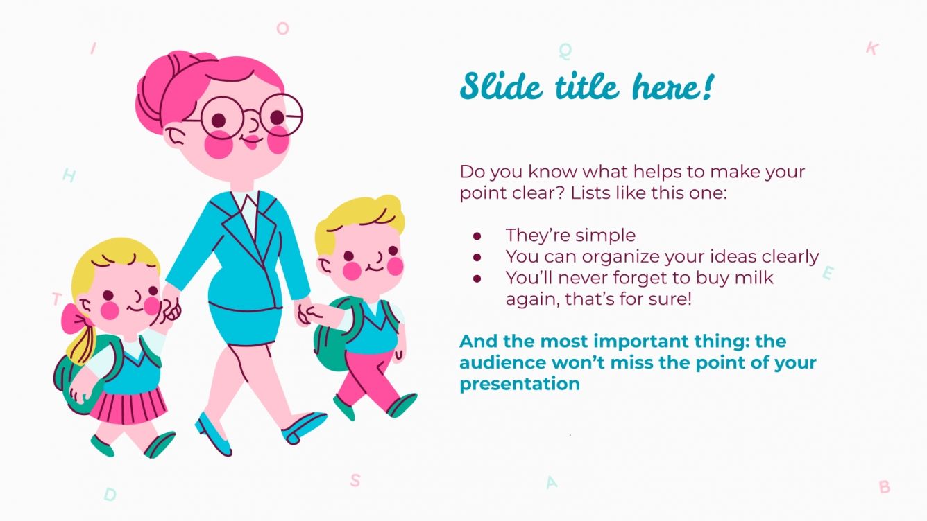 Letra de la semana | Plantilla de Google Slides & PPT