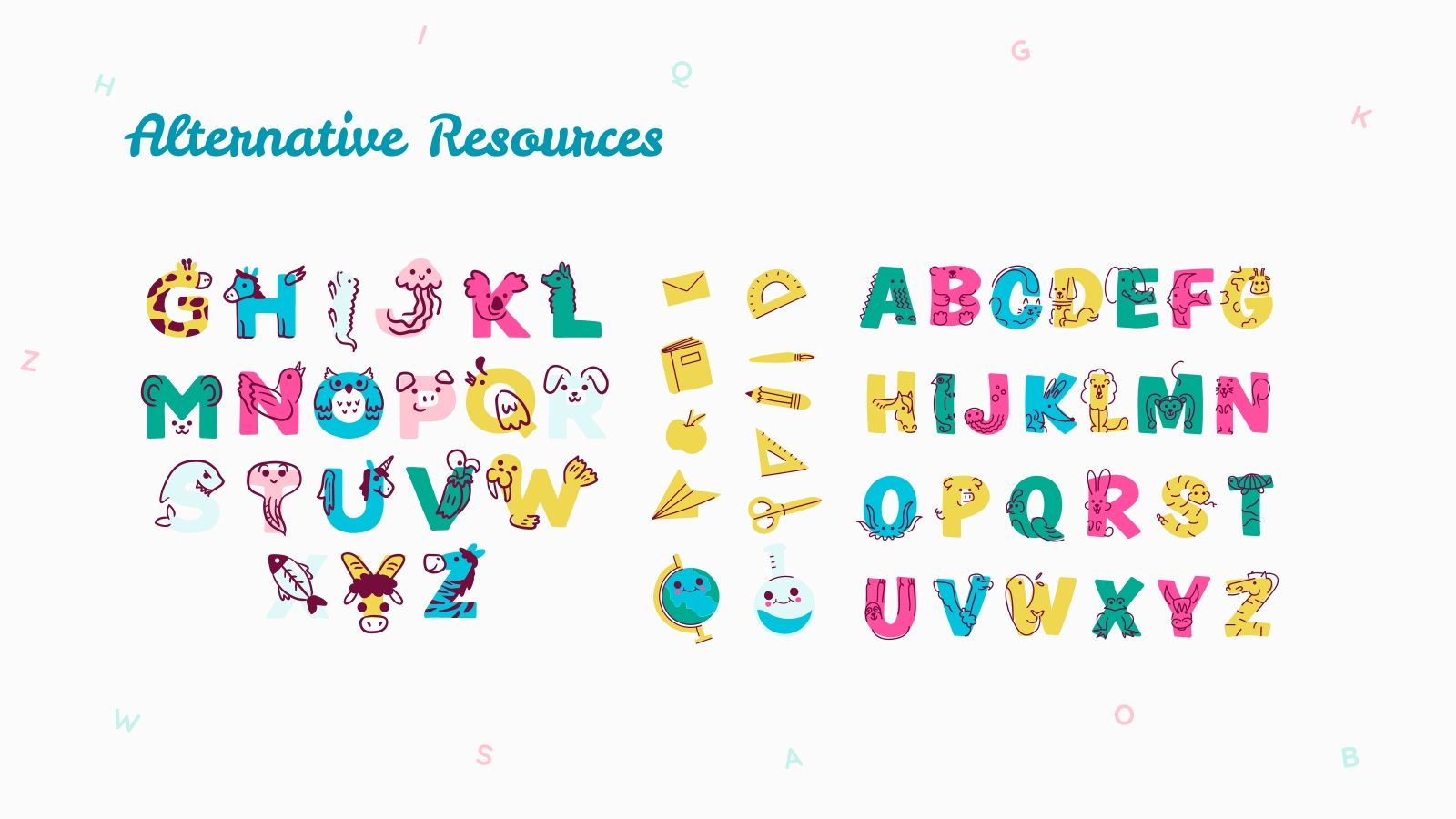 Letra de la semana | Plantilla de Google Slides & PPT