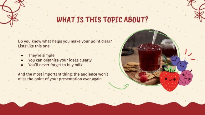 Homemade Jam Making Workshop | Google Slides & PowerPoint