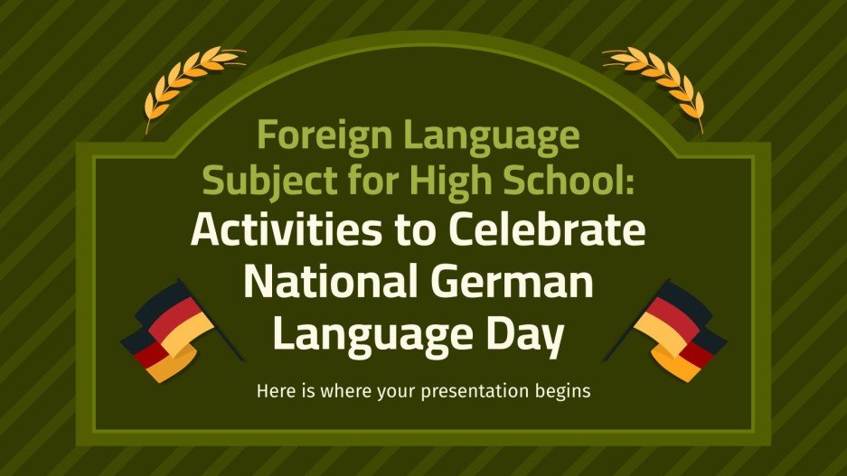 Activities to Celebrate National German Language Day