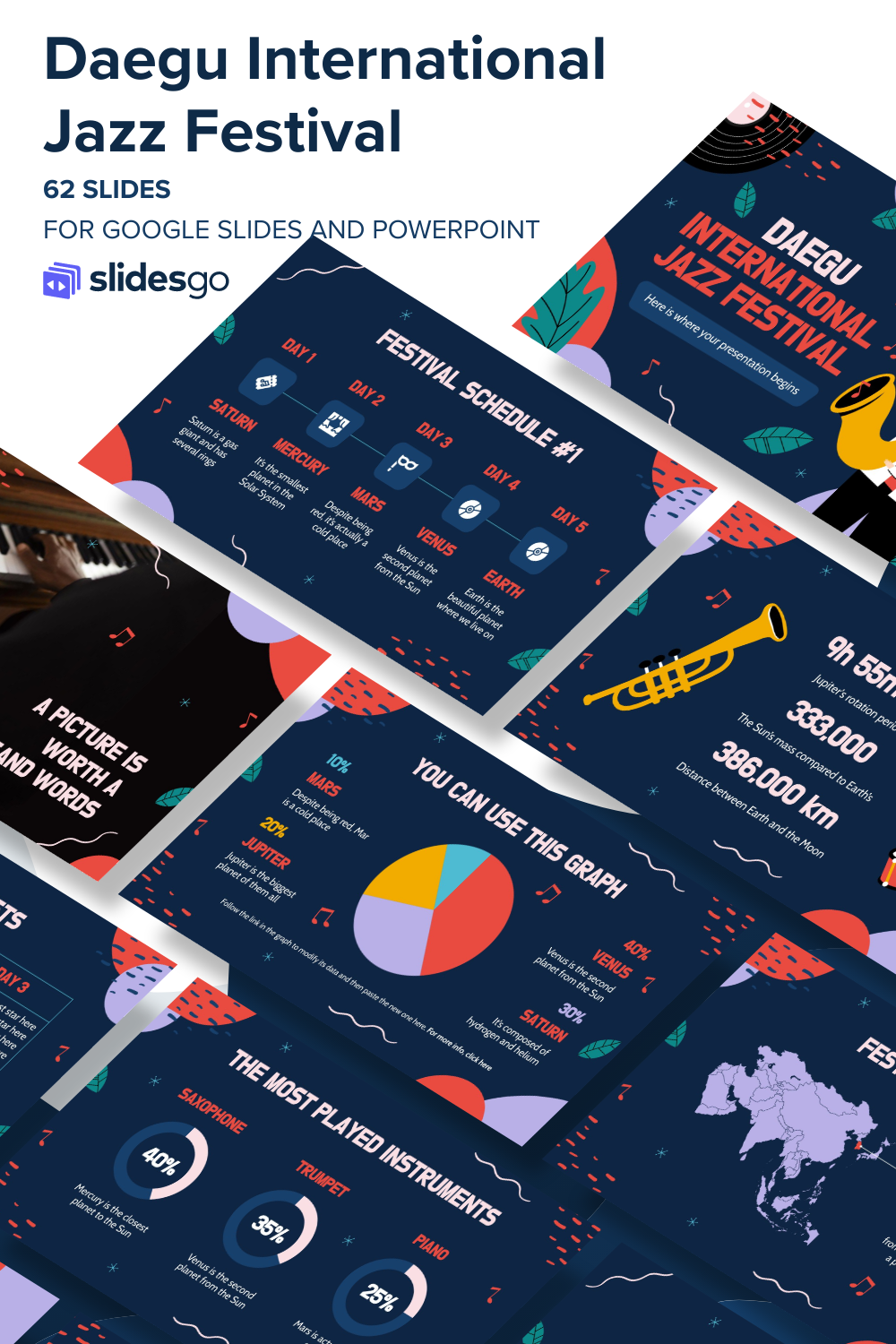 Daegu International Jazz Festival | Google Slides & PPT