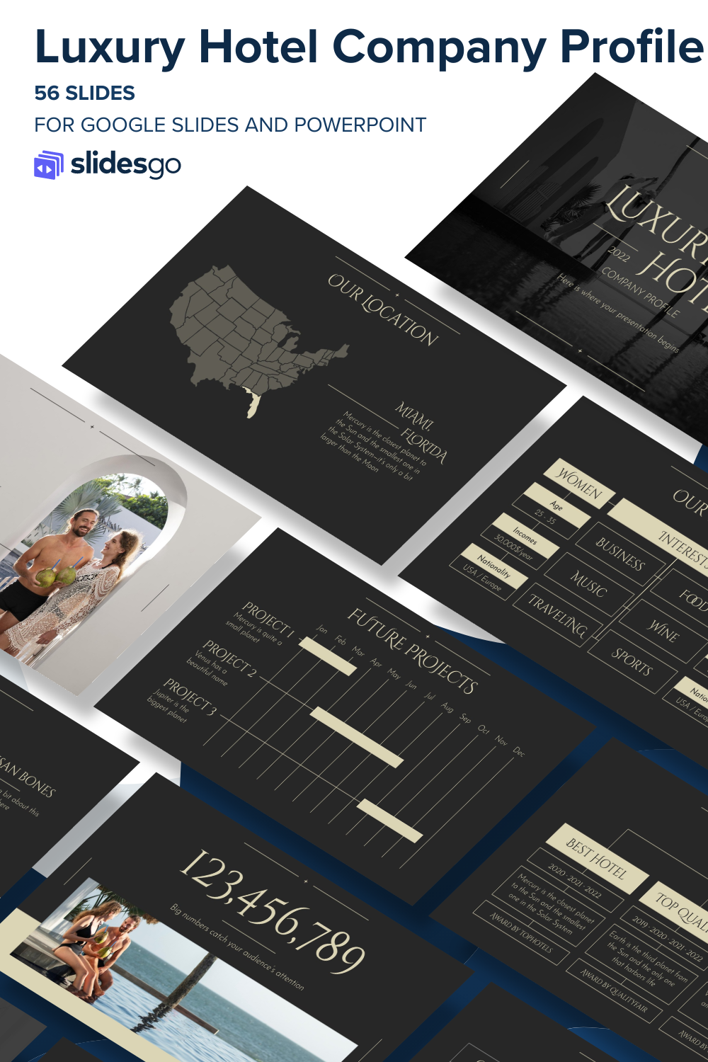 Luxury Hotel Company Profile | Google Slides & PowerPoint