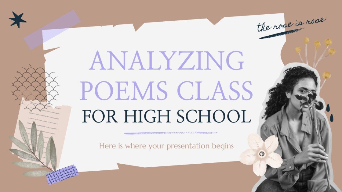 Analyzing Poems Class for High School | Google Slides & PPT