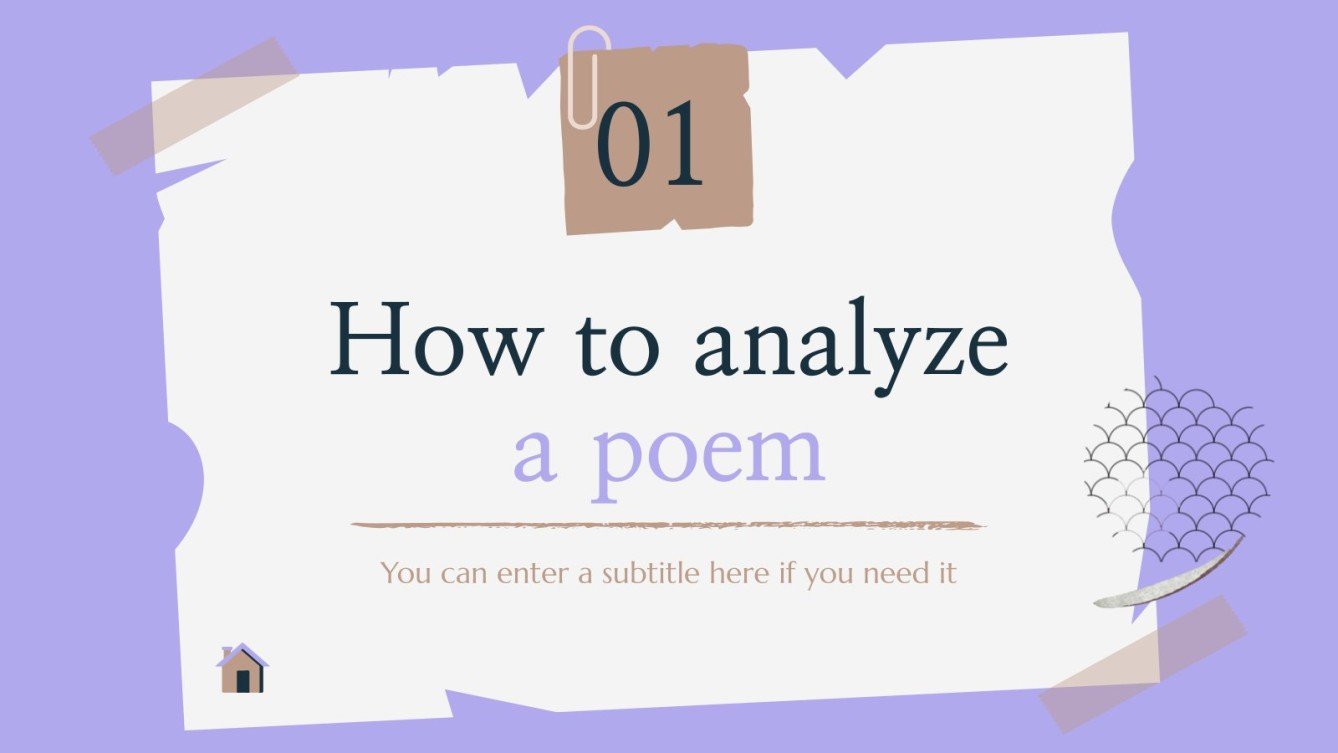 Analyzing Poems Class for High School | Google Slides & PPT