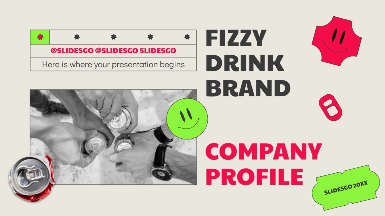 Fizzy Drink Brand Company Profile | Google Slides & PowerPoint