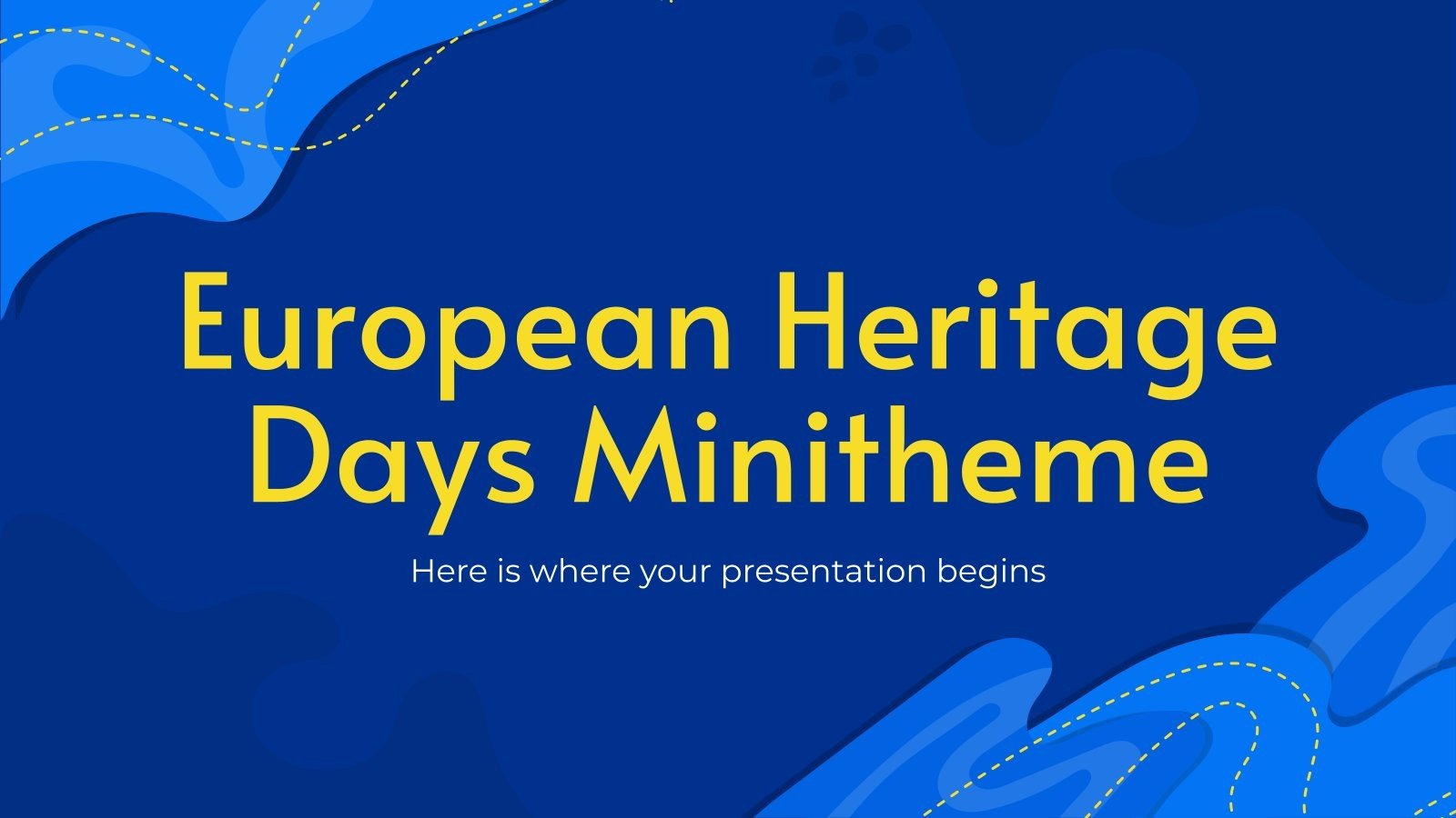 European Heritage Days Minitheme | Google Slides & PPT