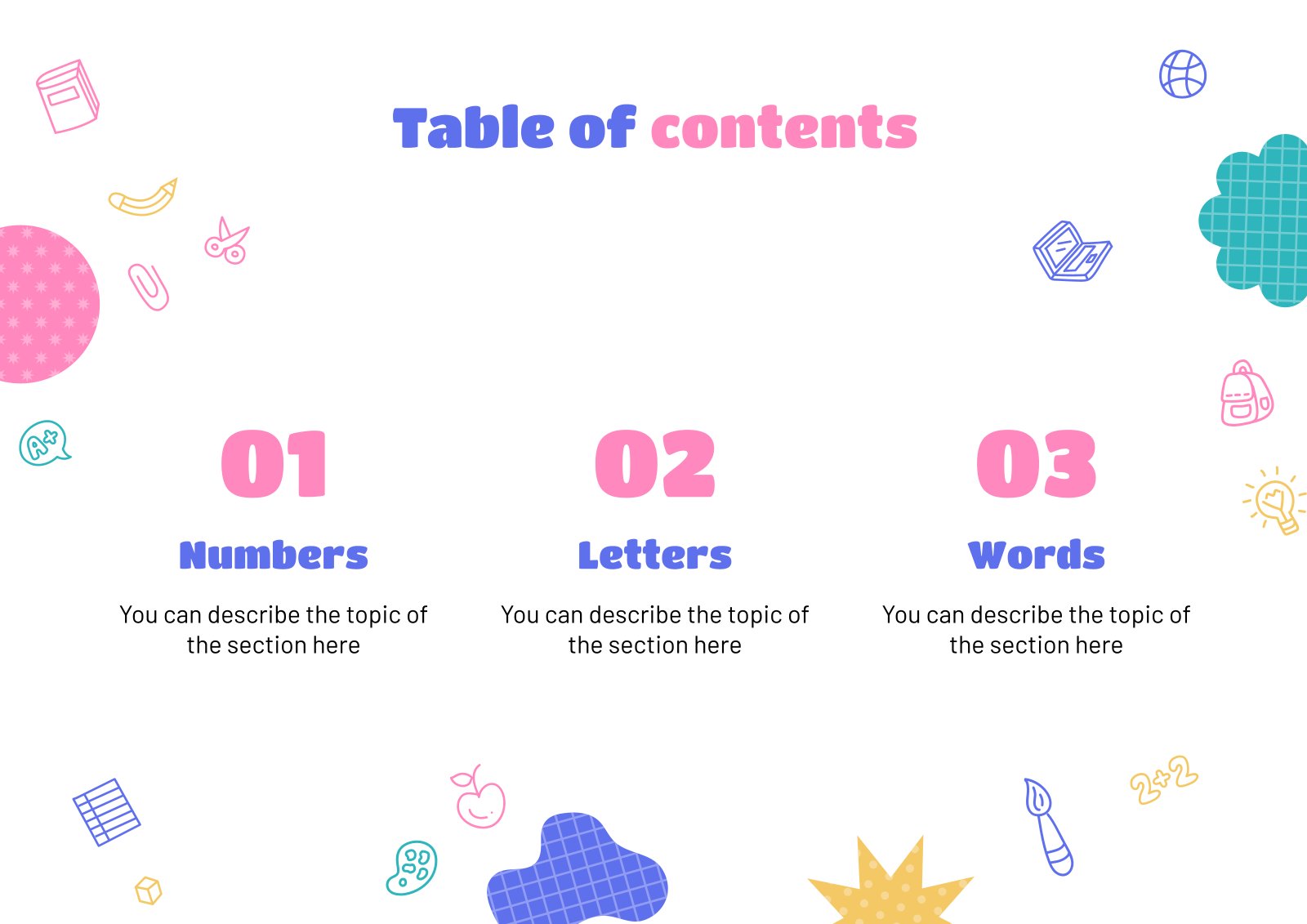 Activités rentrée scolaire à imprimer pour la maternelle