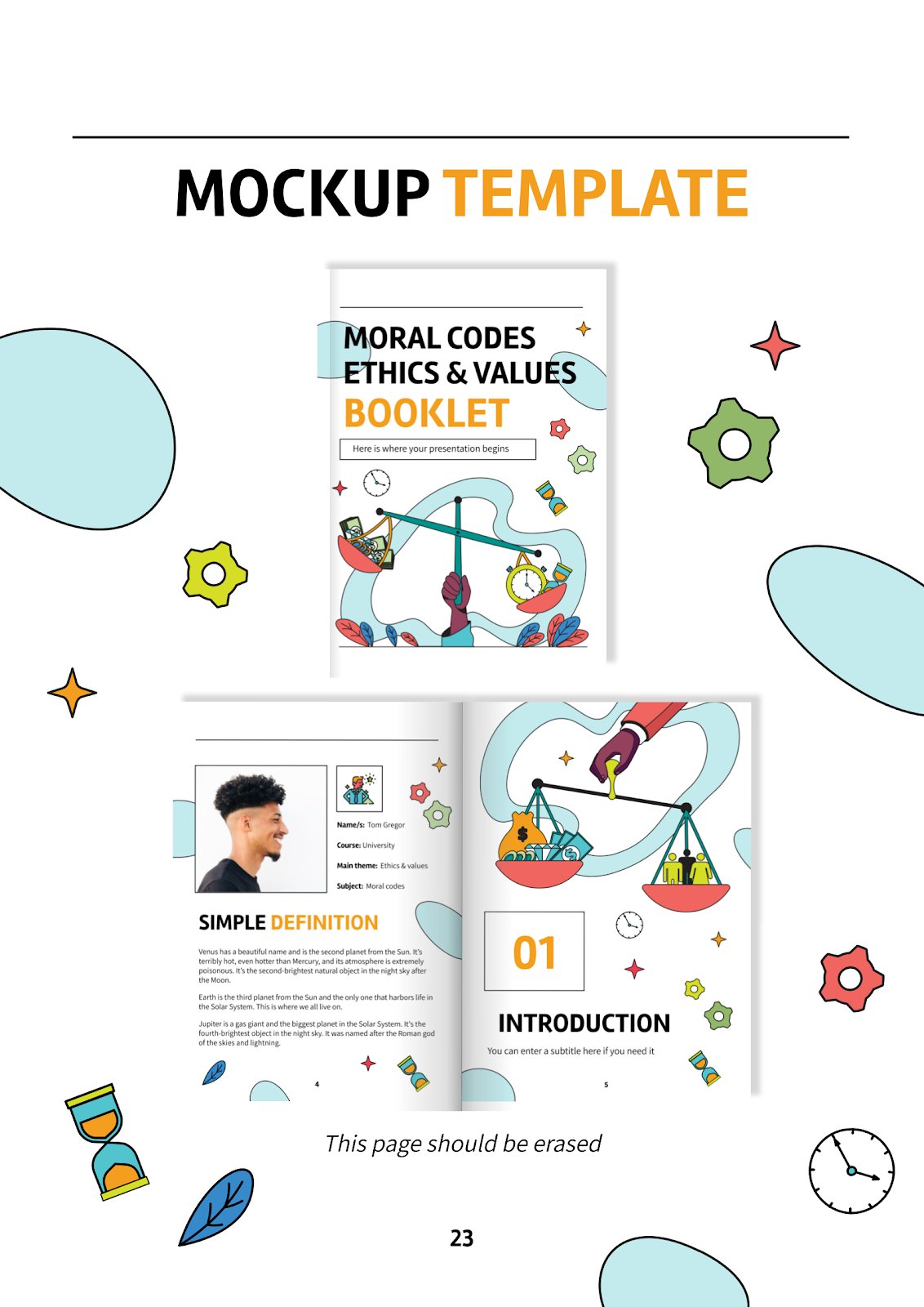 Moral Codes Ethics & Values Booklet | Google Slides & PPT