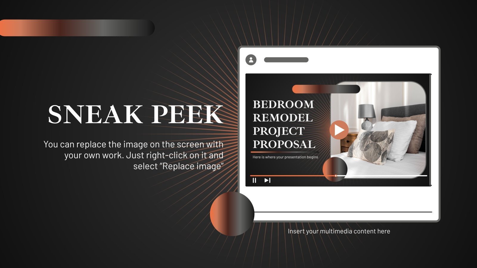 Bedroom Remodel Project Proposal | Google Slides and PPT