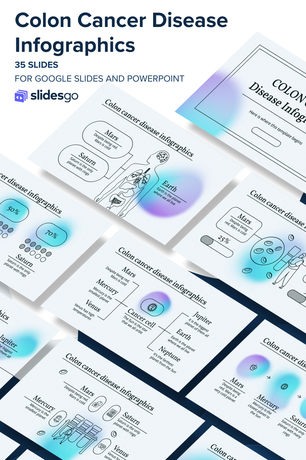 Colon Cancer Disease Infographics | Google Slides & PowerPoint