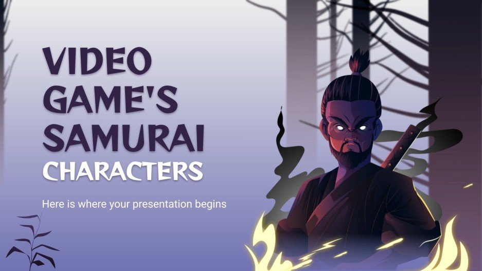 Video Game's Samurai Characters | Google Slides & PowerPoint