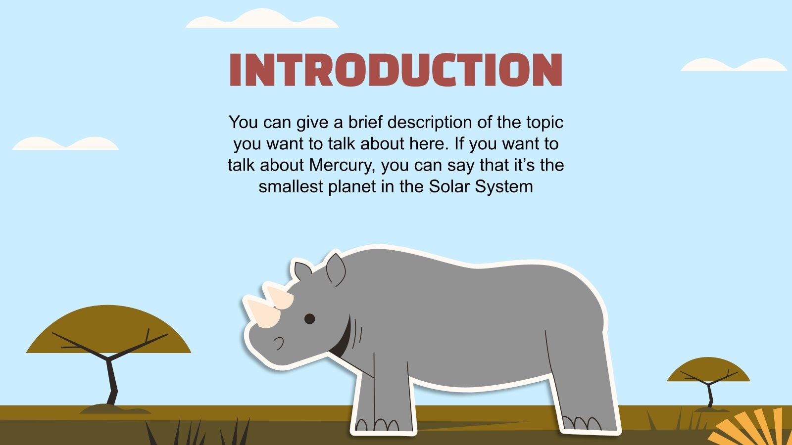 Pre-K Activities to Celebrate World Rhino Day | Google Slides
