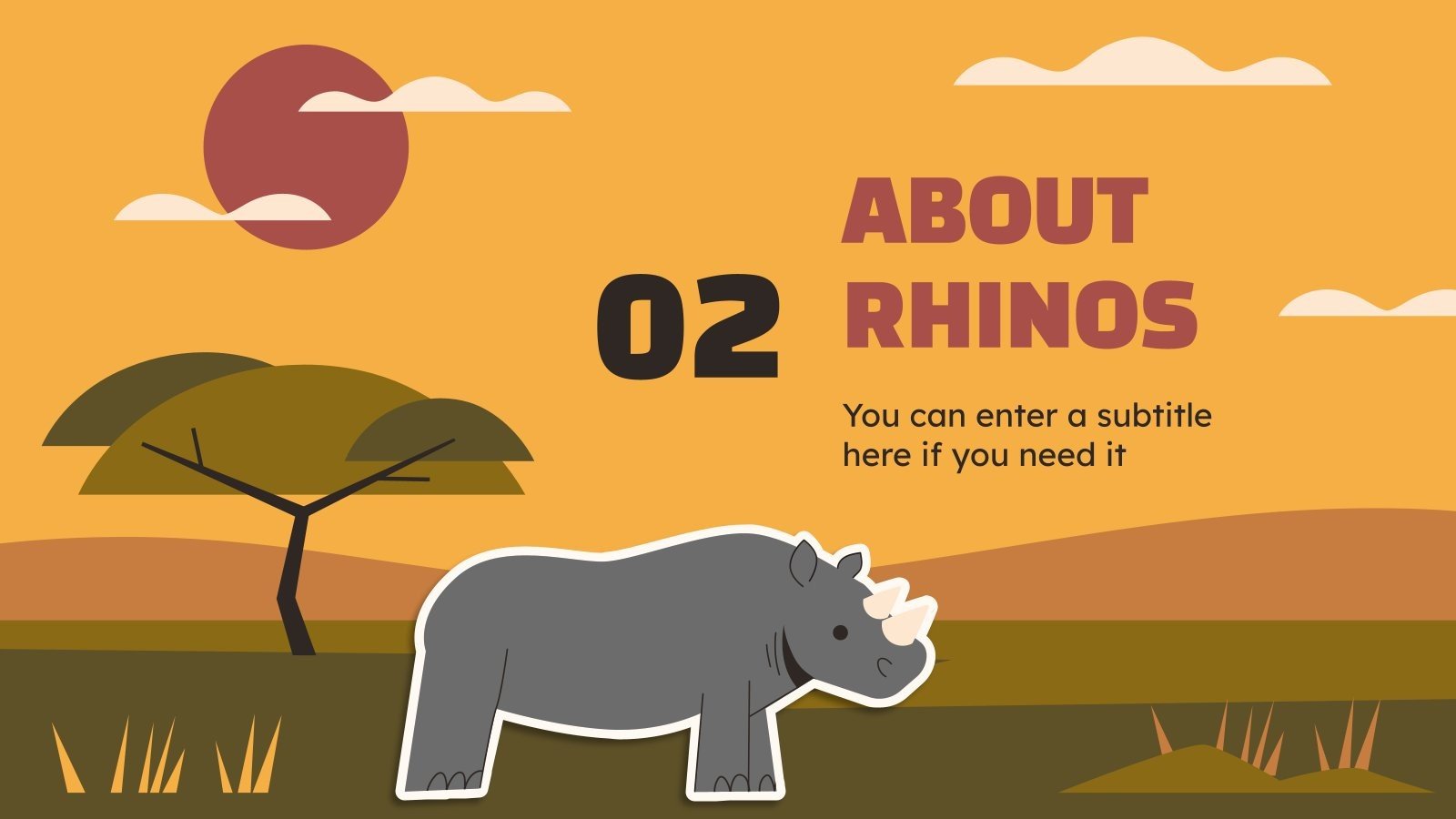 Pre-K Activities to Celebrate World Rhino Day | Google Slides
