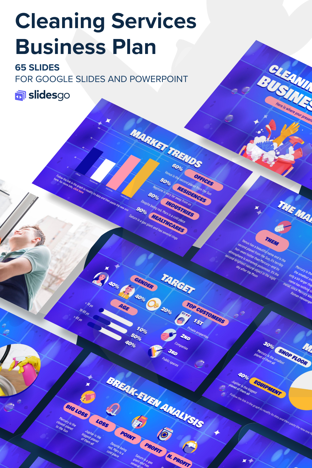 Cleaning Services Business Plan | Google Slides and PowerPoint