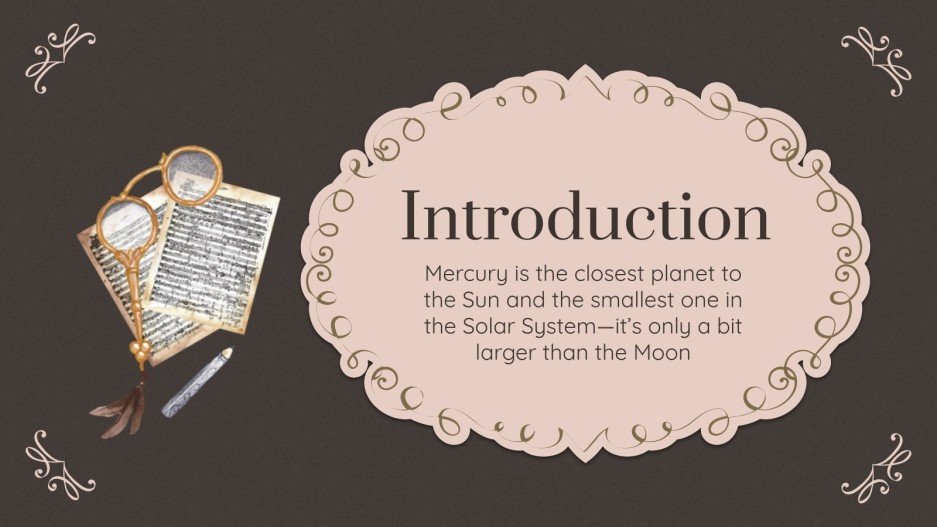 Dark Academia Aesthetics School Center | Google Slides & PPT