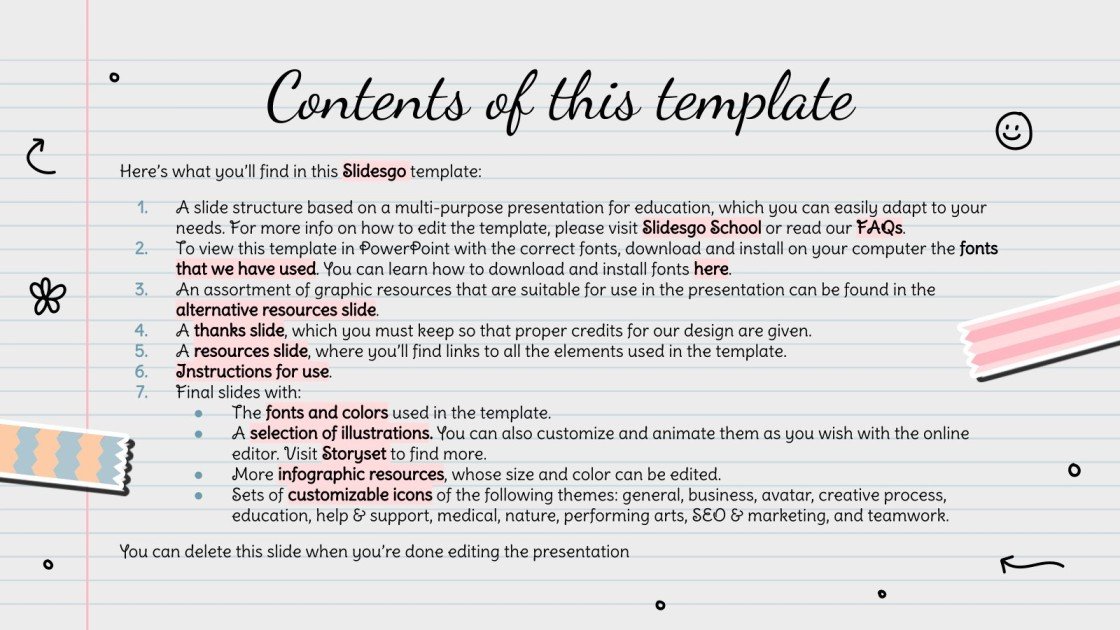 Pretty Aesthetic Notes for School | Google Slides & PowerPoint