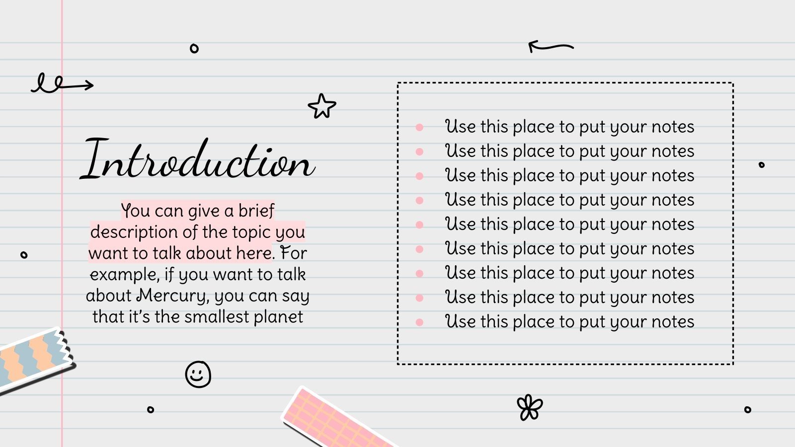 Pretty Aesthetic Notes for School | Google Slides & PowerPoint