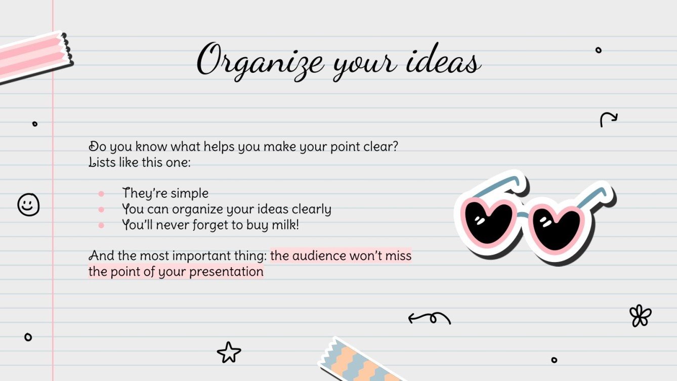 Pretty Aesthetic Notes for School | Google Slides & PowerPoint