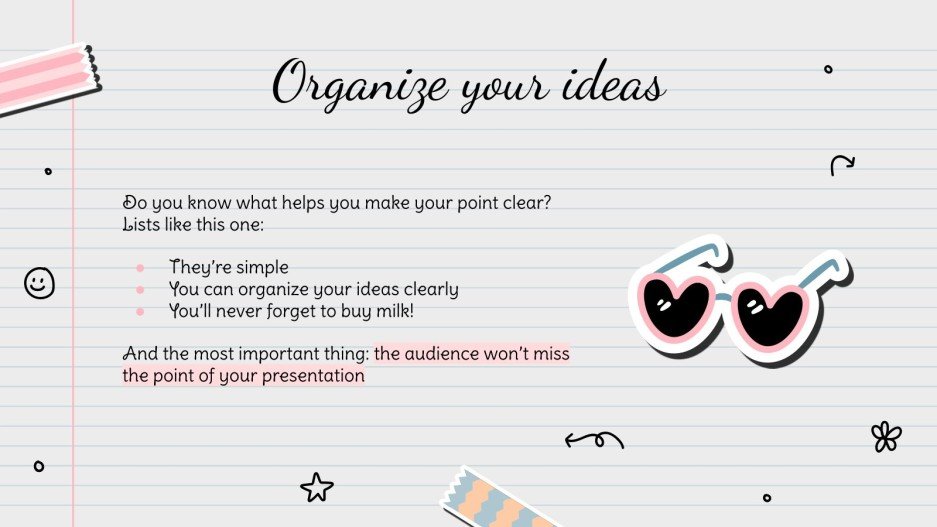 Pretty Aesthetic Notes for School | Google Slides & PowerPoint