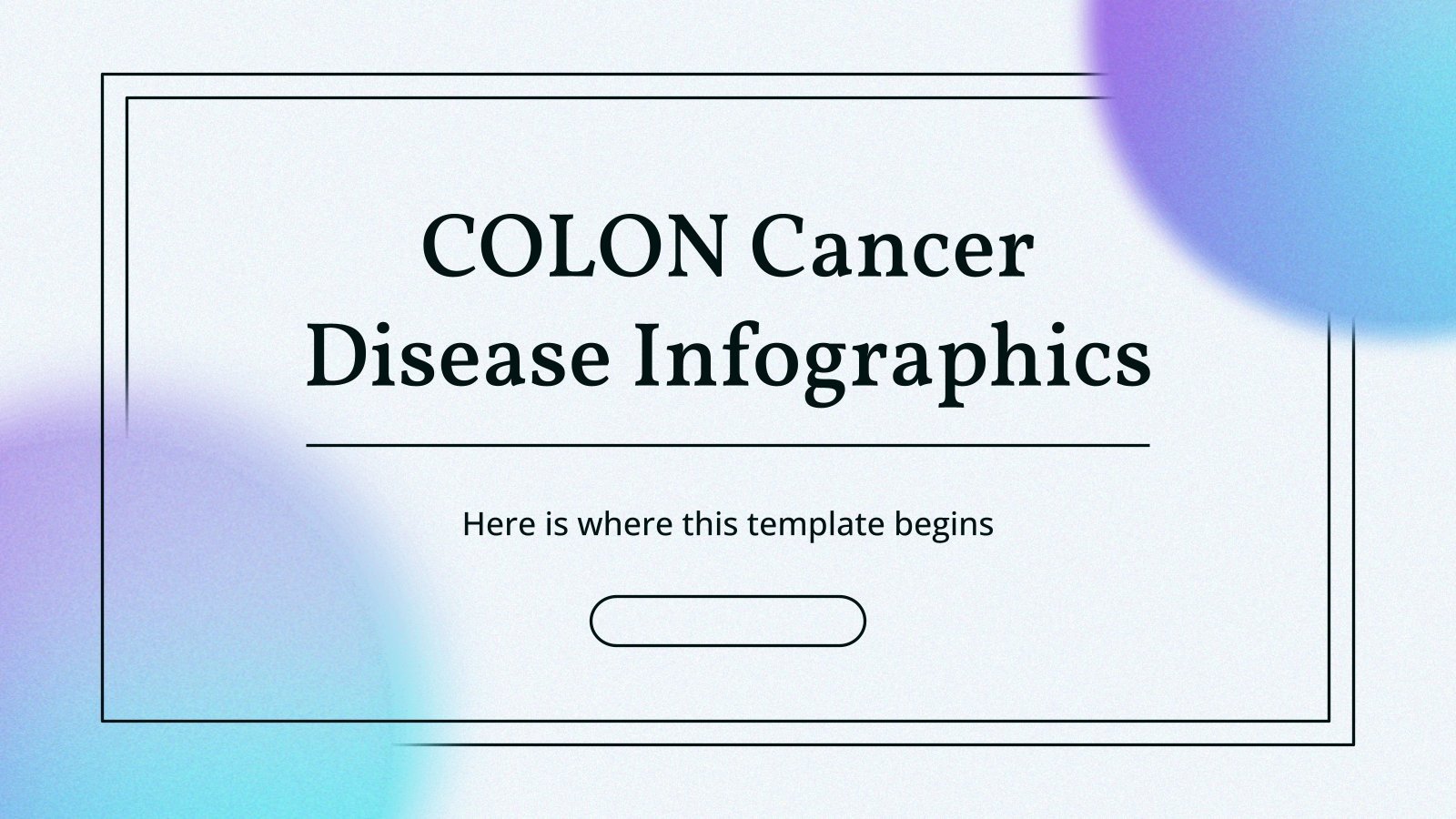 Colon Cancer Disease Infographics | Google Slides & PowerPoint